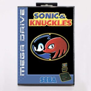 sonic and knuckles game cartridge 16 bit md game card with retail box for sega mega drive for genesis