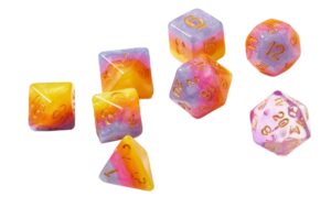 sirius dice rpg dice set: tahitian sunset