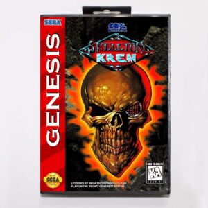 skeleton krew game cartridge 16 bit md game card with retail box for sega mega drive for genesis