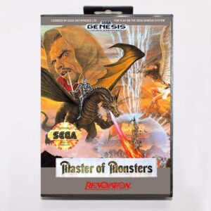 master of monsters game cartridge 16 bit md game card with retail box for sega mega drive for genesis