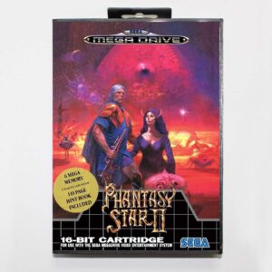 phantasy star 2 16 bit sega md game card with retail box for sega mega drive for genesis