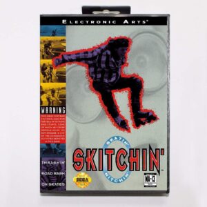 skitchin' game cartridge 16 bit md game card with retail box for sega mega drive for genesis