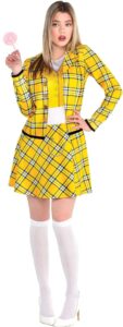 clueless cher costume kit - women standard size, yellow - 1 set