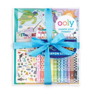 ooly, outrageous ocean appeel, color-in' book for kids