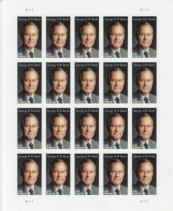 2019 president george bush sheet of twenty forever postage stamps scott 5393