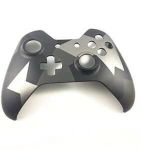 replacement front housing shell case cover for xbox one wireless controller (gray)