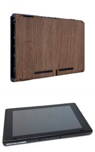 wood grain custom console for nintendo switch (tablet only)