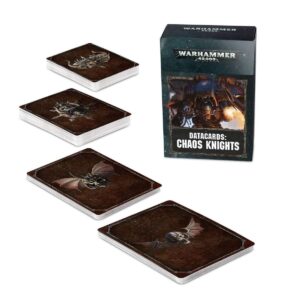 games workshop warhammer 40k: chaos knights datacards