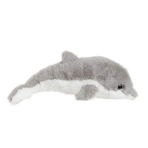 apricot lamb ocean stuffed animals toys plush gray dolphin sea animal soft cuddly perfect for girls boys (gray dolphin, 12 inches)