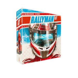 holy grail games | rallyman: gt | strategy board game | race cars with dice | 1 to 6 players | 45 minutes | ages 10+