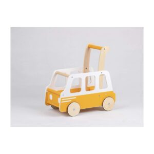 line push wooden school bus, toy