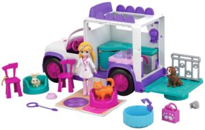 polly pocket cuddle 'n' care mobile vet