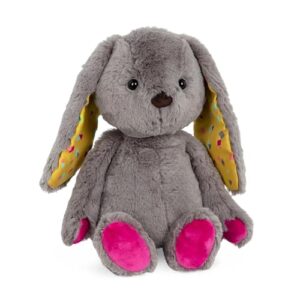 b. toys- b. softies- 12" plush bunny- huggable stuffed animal rabbit toy- soft & cuddly plush bunny – washable – newborns, toddlers, kids- happy hues- sprinkle bunny - 0 months +