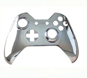 egme front shell faceplate top case cover replacement for xbox one controller color -chrome silver.