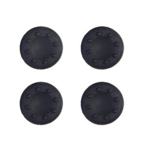 4 x silicone analog joystick thumbstcks thumb stick grips caps cover for ps4 ps3 xbox one xbox 360 ps2 controllers (black)