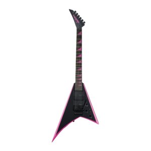 jackson x series rhoads rrx24 - black with neon pink bevels