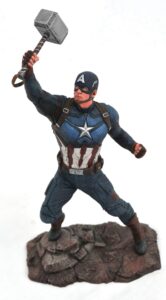 diamond select toys marvel gallery: avengers endgame: captain america pvc figure, multicolor