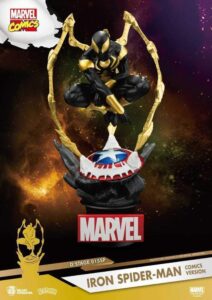 avengers infinity war: iron spider ds-015sp (comic version) d-stage series statue, multicolor