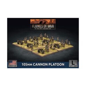 flames of war late war united states: 105mm cannon platoon (ubx82)