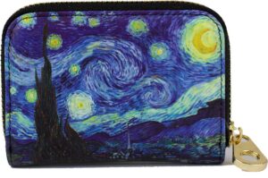 rfid secure armored zipper wallet (starry night)