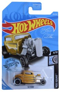 hot wheels rod squad series 4/10 '32 coupe 105/250, gold