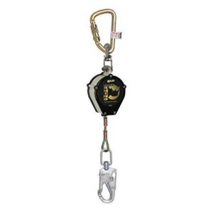 self retracting lifeline, 9 ft, 310 lb weight capacity, black