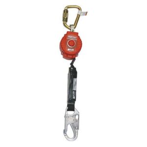 self-retracting lifeline, 6 ft, 400 lb weight capacity, red