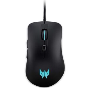 acer predator cestus 310 gaming mouse: 4200 on-the-fly dpi - breathing backlit - 6 button design - pixart 3519 sensor - black (pmw910)