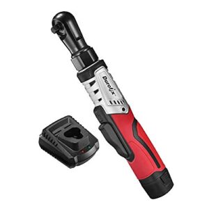 durofix rw1210-3p g12 series 12v li-ion cordless 3/8” 65 ft-lbs. torque brushless ratchet wrench tool kit with canvas bag