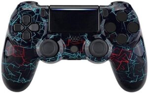 custom un-modded controller compatible with ps4 exclusive unique designs - multiple designs available cuh-zct2u (glossy neon)