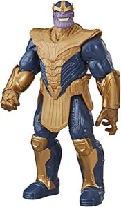 avengers marvel titan hero series blast gear deluxe thanos action figure, 12-inch toy, inspired by marvel comics, for kids ages 4 and up