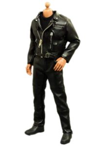 hiplay 1/6 scale male figure doll clothes, handmade imitation leather biker costume, combat style outfit for 12 inch action figuredc050