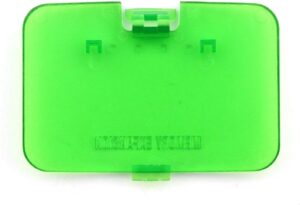 replacement protect cover jumper pak lid door for nintendo 64 n64 expansion pack (green)