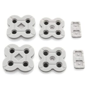 ruiling 2set conductive rubber button pad silicone dpad replacement part for ndsl/dsl/ds lite game repair