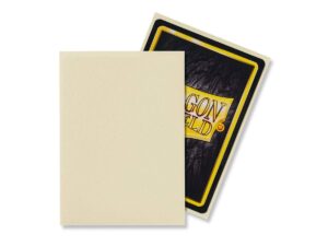 dragon shield 100 count standard size matte deck protector sleeves (matte ivory)