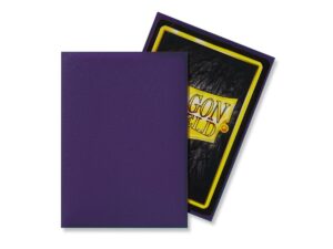 dragon shield 100 count standard size matte deck protector sleeves (matte purple)