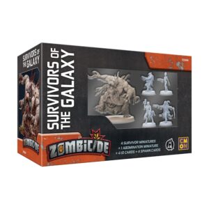 cmon zombicide invader survivors of the galaxy box set - unite alien races to face the xenos threat! cooperative strategy game with tabletop miniatures, ages 14+, 1-6 players, 1 hour playtime, made