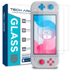 tech armor ballistic glass screen protector designed for nintendo switch lite 2019 tempered glass 2 pack