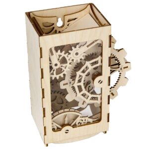 the broken token modular dice tumbler gears - wooden dice tower