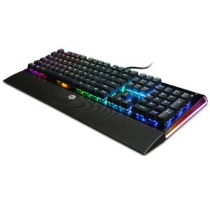 cyberpowerpc skorpion k2 cpsk304 rgb mechanical gaming keyboard with kontact ™ black (linear) mechanical switches