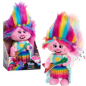 just play dreamworks trollstopia dancing poppy feature plush, kids toys for ages 3 up