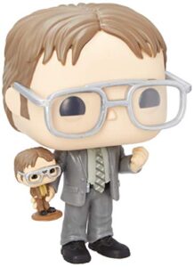 funko pop! tv: the office - dwight holding dwight figure, fall convention exclusive