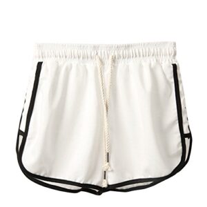 fashion plue size shorts, thenlian women lady summer sport shorts beach short pants(xxl, white)