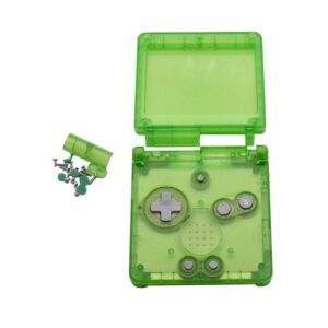 meijunter replacement transparent clear full housing shell case repair parts kit for nintendo gameboy advance sp gba sp console