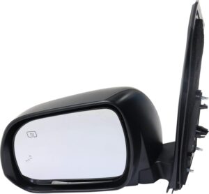 kool vue driver side power heated mirror for toyota sienna 2013-2017 manual fold with blind spot monitor; without signal light & memory paintable