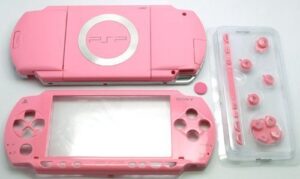 replacement full housing faceplate handle shells case cover + buttons for sony psp 1000 console (pink)