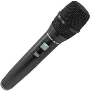 seismic audio - sa-u4hh-2 - dynamic wireless handheld microphone for use with 4 channel wireless mic system