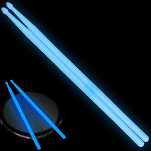 5a luminous light up drum sticks, luminous light up drumsticks, bright luminous glow in the dark drumsticks, bright light up drum sticks (blue)