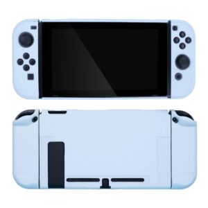 geekshare switch protective case slim cover case for switch and joy con - shock-absorption and anti-scratch (blue)