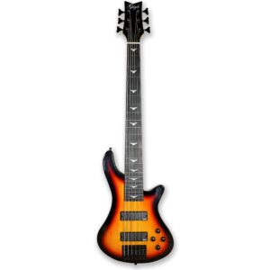 fretless 6 string electric bass bolt_on maple neck,poplar body sunburst